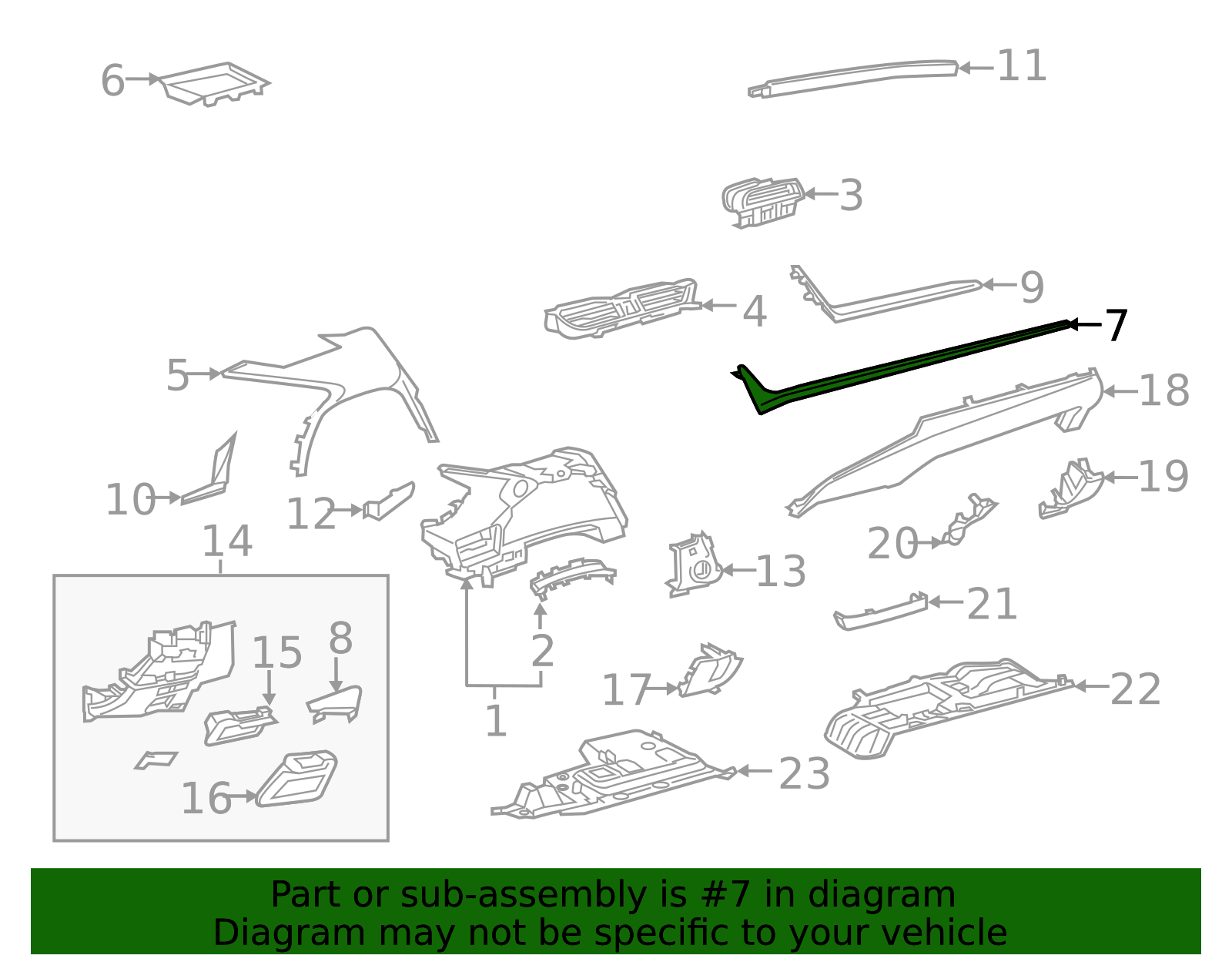 2019-2021 Lexus Center Molding 55472-06240 | OEM Parts Online
