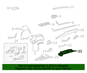2019-2021 Lexus Under Cover 55607-06510 | OEM Parts Online