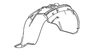 2021-2022 Chevrolet Front Driver Side Wheelhouse Liner 84856829 | GM ...
