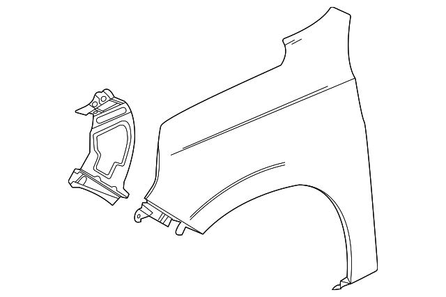 2021-2024 Chevrolet Front Driver Side Fender 84384210 GM ...