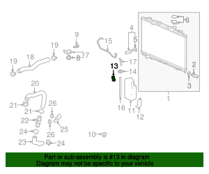 19108-RNA-A01 - Recovery Tank Clip 2018-2024 Honda Odyssey | Honda ...