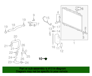74172-TA0-A00 - Cushion Radiator Mounting (Lower) - 2008-2021 Honda ...