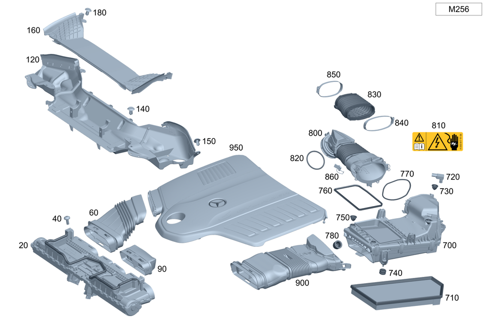 465-500-57-04 - Air Intake Housing 2002-2025 Mercedes-Benz | Mercedes ...