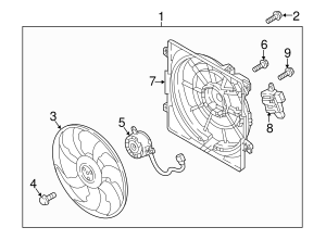 2016-2018 Hyundai Tucson Fan Assembly 25380-D3100 | OEM Parts Online