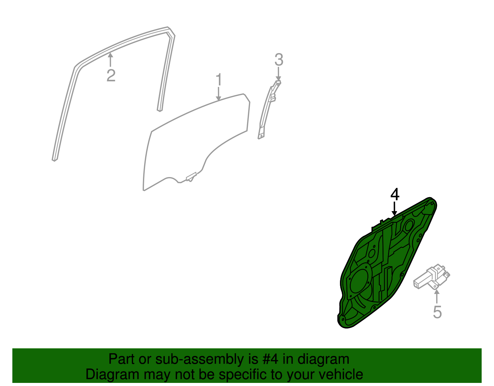 2011-2014 Hyundai Sonata Window Regulator 83481-3Q000 | OEM Parts Online