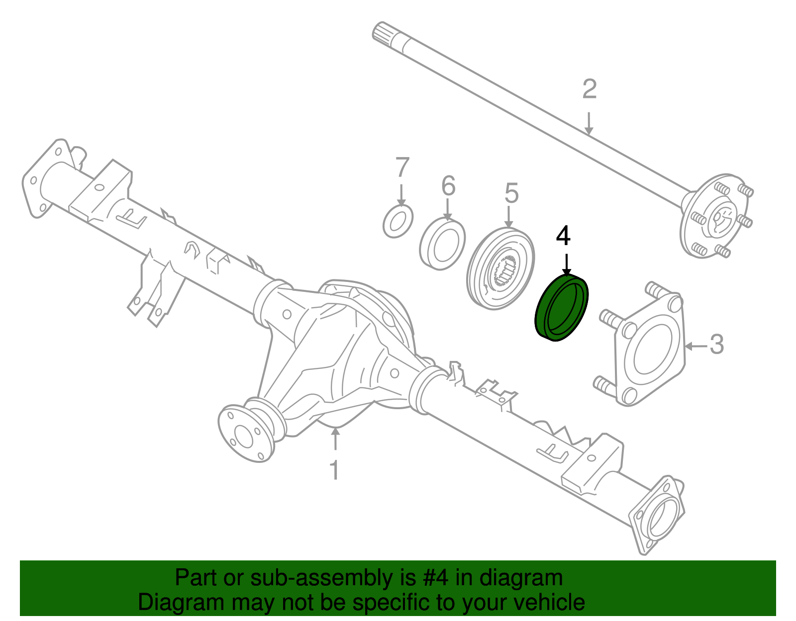 38342-8S110 - Drive Axle Shaft Seal - 2004-2015 Nissan | Nissan OEM ...