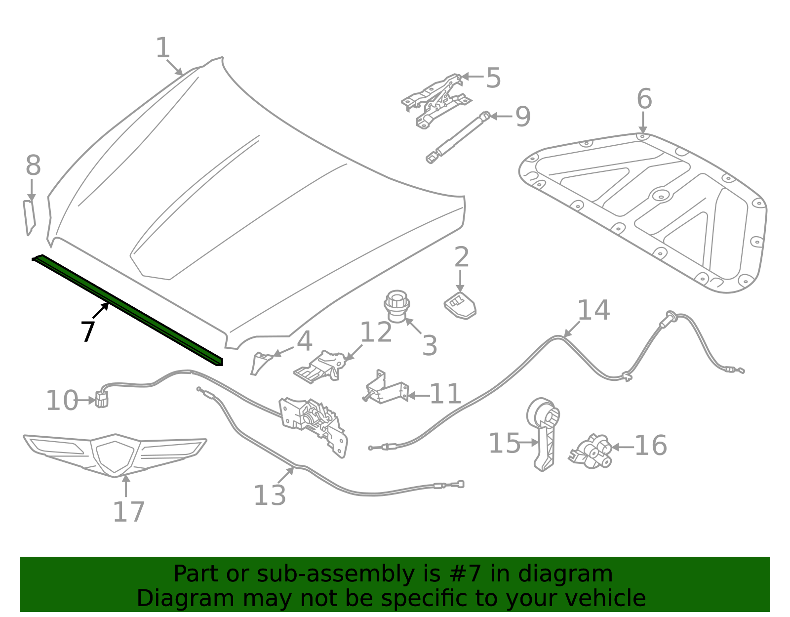 86435-AR000 - Hood Seal 2022-2025 Genesis | AutoNation Parts