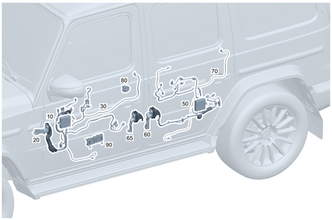 Door Wiring Harness and Door Control Unit for 2026 Mercedes-Benz G550 ...