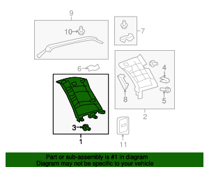 2008-2022 Toyota Sequoia Upper Quarter Trim 62560-0C040-C0 | Toyota ...