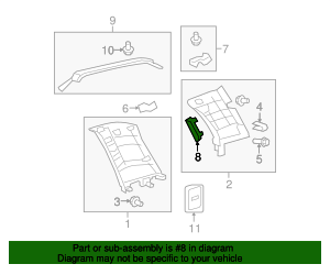 86279-0C020-C0 - Speaker Grille - 2008-2020 Toyota Sequoia | Lithia ...
