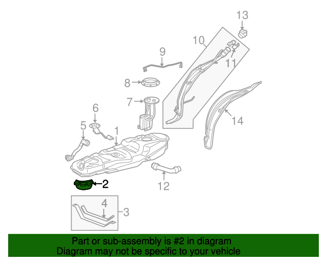 2009-2012 Toyota RAV4 Fuel Tank Protector 77641-0R020 | OEM Parts Online