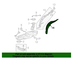 77277-0R010 - Fuel Filler Neck Insulator 2006-2011 Toyota RAV4 ...