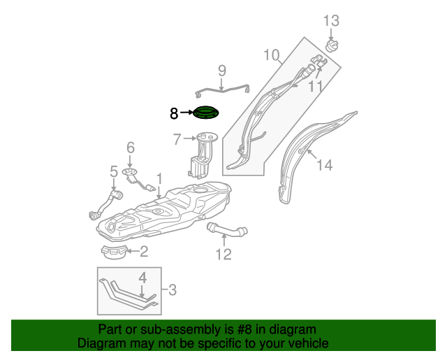 2006-2018 Toyota Fuel Pump Assembly Plate 77168-52020 | OEM Parts Online