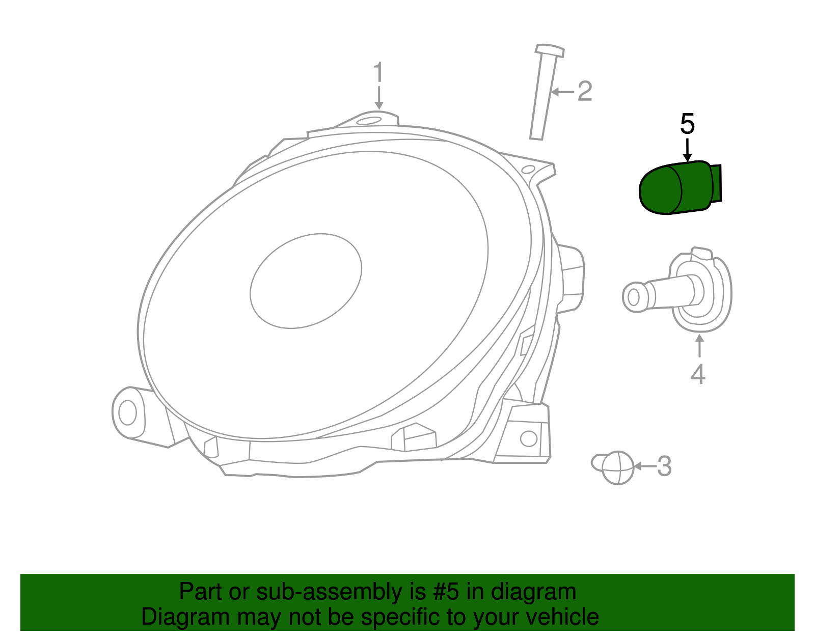 2011-2024 Mopar Low Beam Bulb L0009012LL | Mopar Parts Canada
