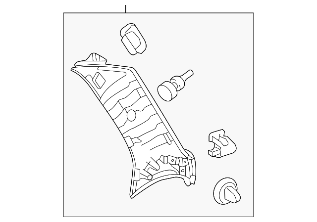 2020-2022 Mercedes-Benz Upper Pillar Trim 253-690-57-03-9F93 | MB OEM Parts