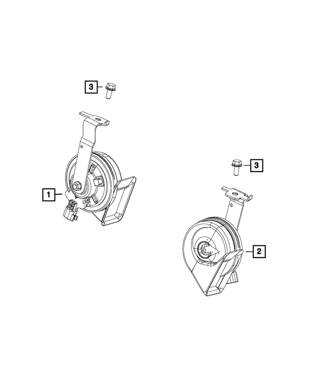 2015-2022 Ram ProMaster City Horn And Bracket 68518848AA | My Mopar Parts