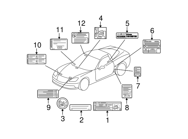 22828263 - Air Conditioning Refrigerant Charge Label 2006-2013 GM | GM ...