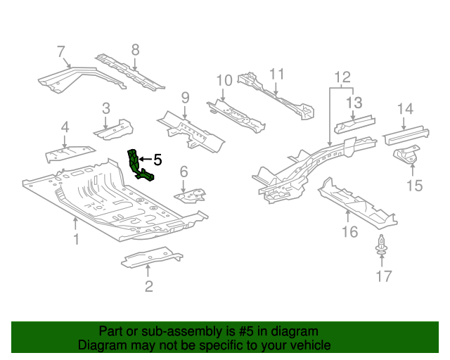 2015-2021 Lexus Floor Extension 58316-78020 | OEM Parts Online