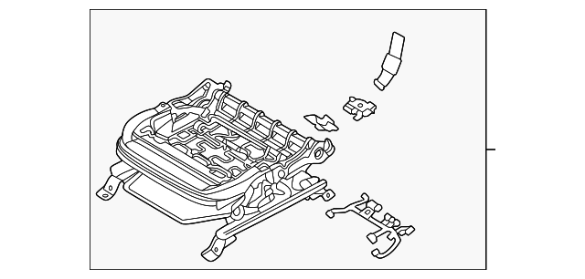 88500-R5550 - Seat Track 2021-2025 Kia Sorento | Kia.Parts Store