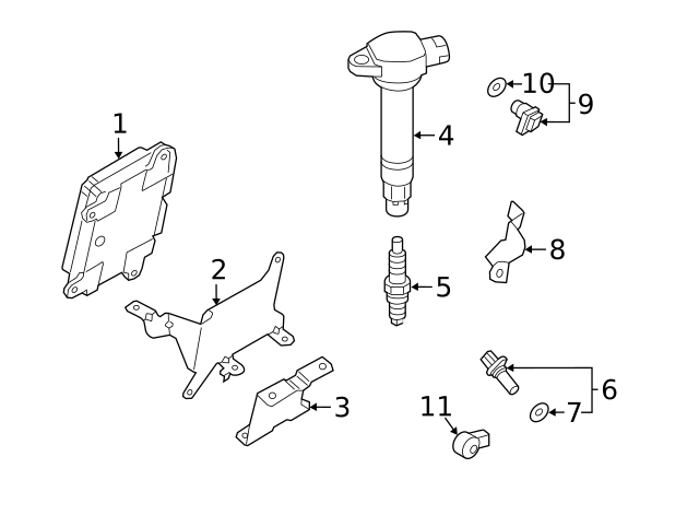 1822A154 - Spark Plug 2018-2022 Mitsubishi Outlander PHEV | Mitsubishi ...