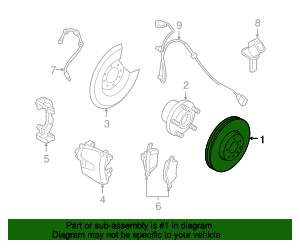 2004-2013 Volvo Disc Brake Rotor Front 31400942 | TascaParts.com
