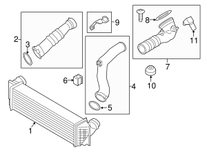 13717583728 - 2010-2019 BMW Air Duct (13-71-7-583-728) | Parts ...