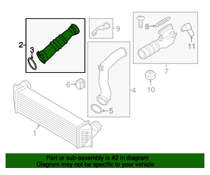 13717583728 - 2010-2019 BMW Air Duct (13-71-7-583-728) | Parts ...