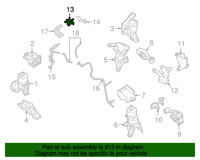 2009-2021 Nissan Solenoid Valve 14955-9S00A | OEM Parts Online