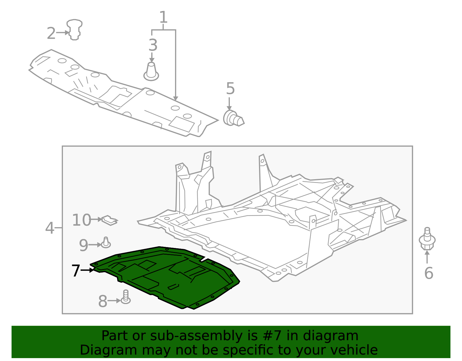 OEM 2017-2021 Honda Civic Lower Cover 71105-TGH-A00 | Honda Automotive ...