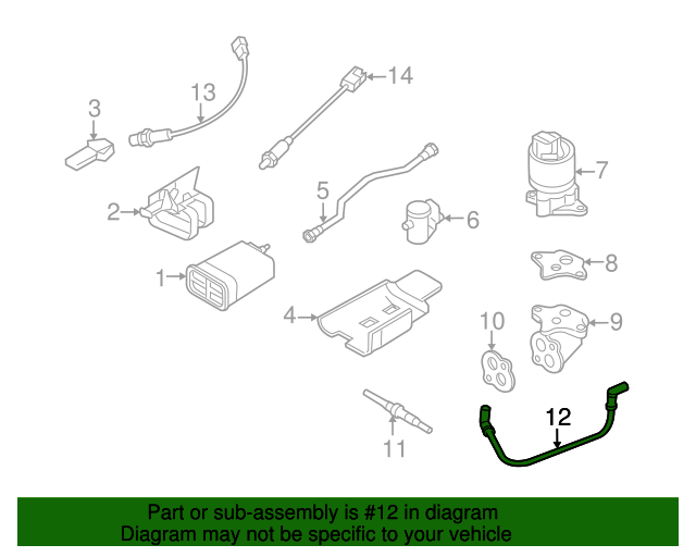2009-2016 Chevrolet Positive Crank Ventilation (PCV) Pipe 55556495 ...
