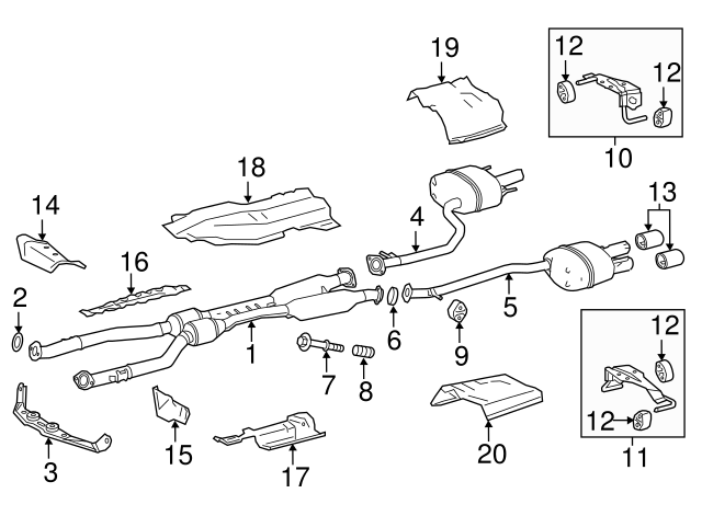 17410-38511 - Front Pipe 2015-2024 Lexus RC F | AutoNation Parts