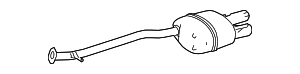 17440-38050 - Muffler & Pipe 2016-2023 Lexus RC F | Longo Lexus Parts