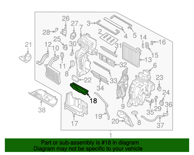 97201-C6000 - Lower Case Insulator 2016-2020 Kia Sorento | Kia.Parts Store