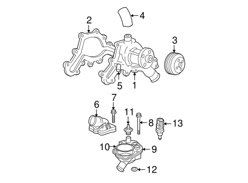 Water Pump & Related Components for 2007 Ford Explorer | OEM Parts Online