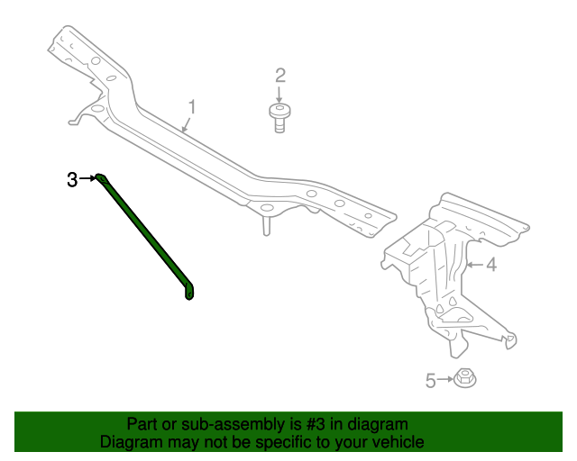 Genuine BMW 51-64-7-192-193 | Upper Cross-Member Brace | FREE Shipping ...