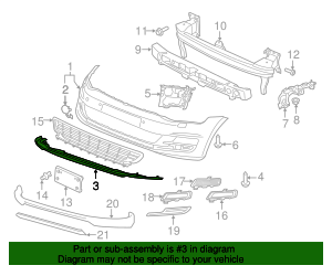 5GM-805-915-9B9 - Spoiler 2015-2017 Volkswagen | AutoNationParts.com