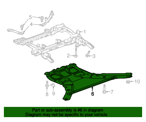 2016-2022 Chevrolet Camaro Front Bumper Fascia Lower Stiffener 84142145 ...