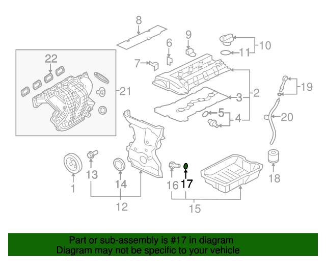 Genuine OEM Engine Oil Drain Plug Gasket Part# MD050317 Fits 1985-2022 ...
