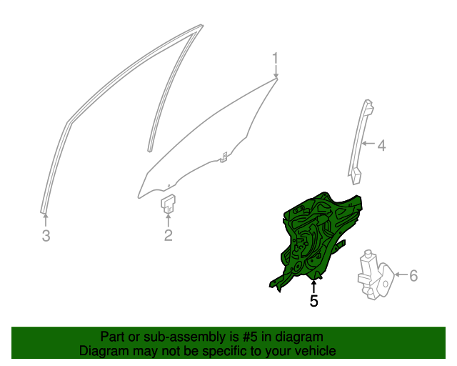 82401-2S000 - Window Regulator 2010-2017 Hyundai Tucson ...