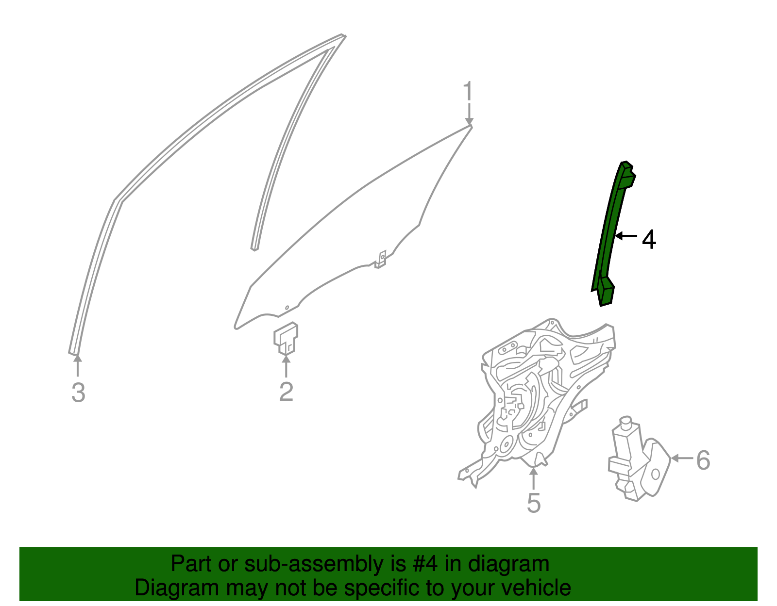 82560-2S000 - High-Quality Door Window Glass Surround Channel Bracket ...