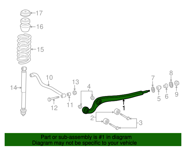 460-330-01-11 - Radius Arm 2002-2018 Mercedes-Benz | AutoNationParts.com
