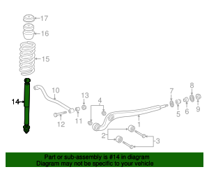 2013-2022 Mercedes-Benz Shock Absorber 4633230300 | AutoNationParts.com