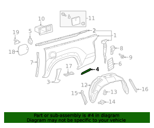 Toyota Side Panel Protector Part# 7692704010 | Toyota Of Colorado ...