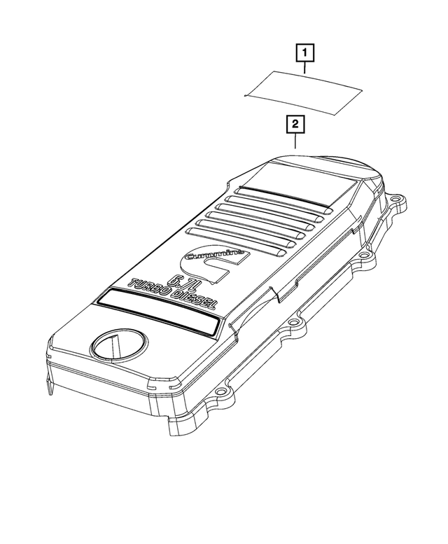 2019-2024 Ram Engine Identification Data Plate 68422290AA | Mopar eStore