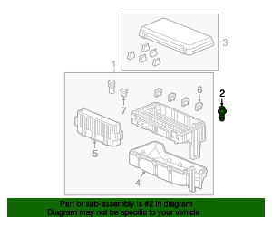 93405-06025-08 - Fuse & Relay Box Bolt 2011-2025 Honda | Honda Parts Online