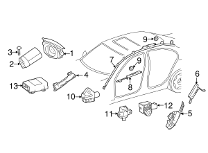 207-901-20-00 - Air Bag Control Module 2011-2014 Mercedes-Benz ...