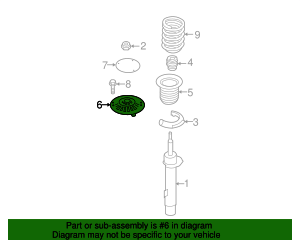 31305a3c0d0 - 2013-2023 BMW Strut Mount (31-30-5-A3C-0D0) | BMW of ...