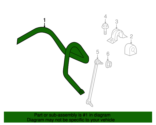 2010-2016 Cadillac SRX Front Suspension Stabilizer Bar 22783231 GM ...