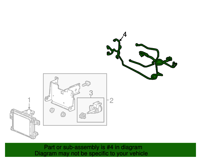 32130-TBA-A00 - Wire Harness, Front End - 2016-2018 Honda Civic | Honda ...