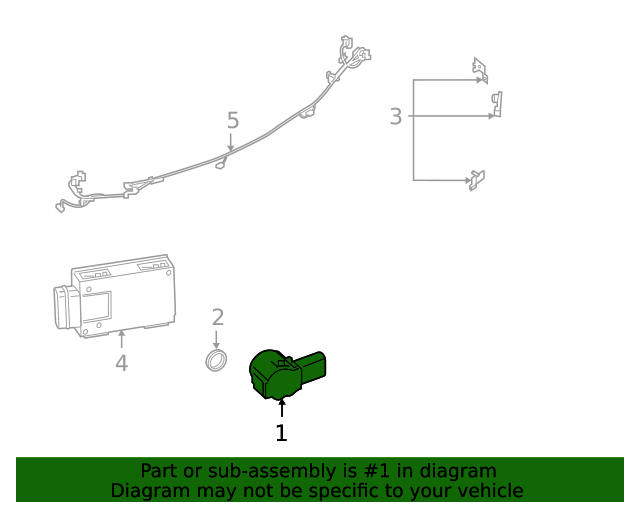 Genuine BMW 66-20-7-927-970 | Park Sensor | FREE Shipping on Most ...